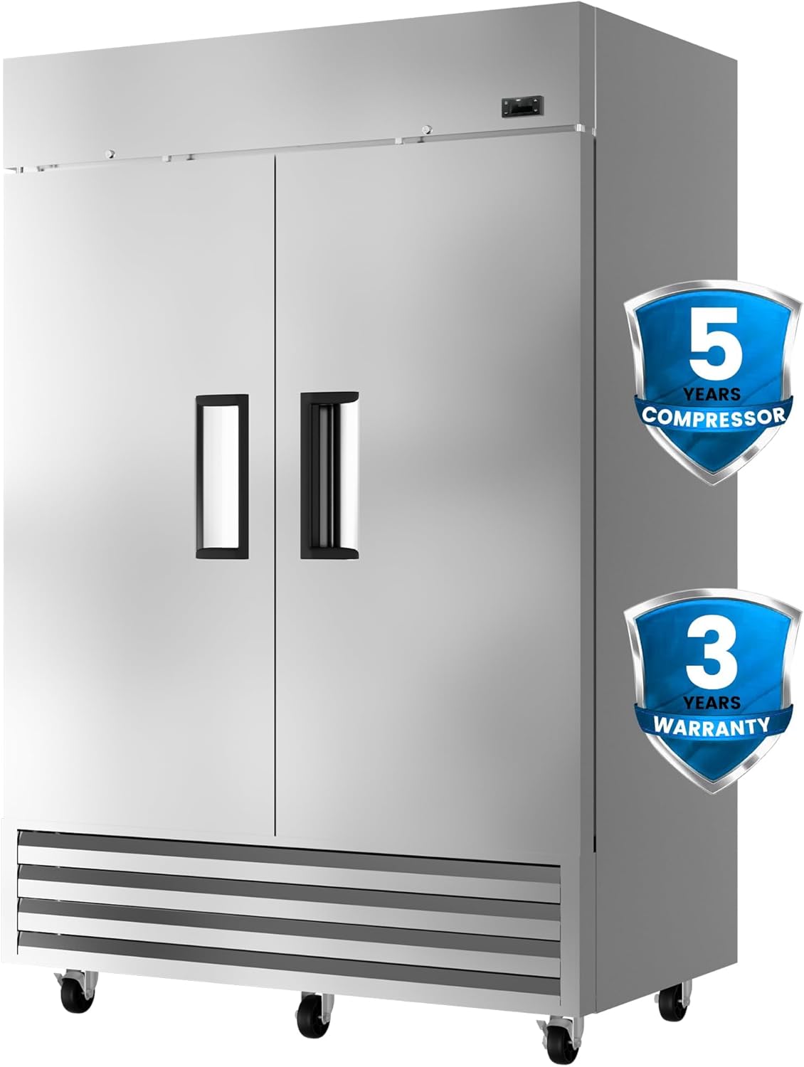 Amazon.com: KICHKING 54"W 2 Door Commercial Freezer 49 Cu.Ft Dynamic ...