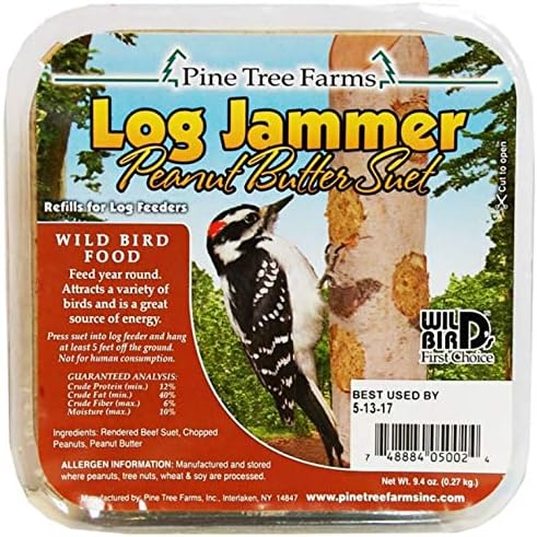 Amazon.com: Pine Tree 5004 Log Jammers Fruit & Nuts Suet Plug 9.4 Oz ...