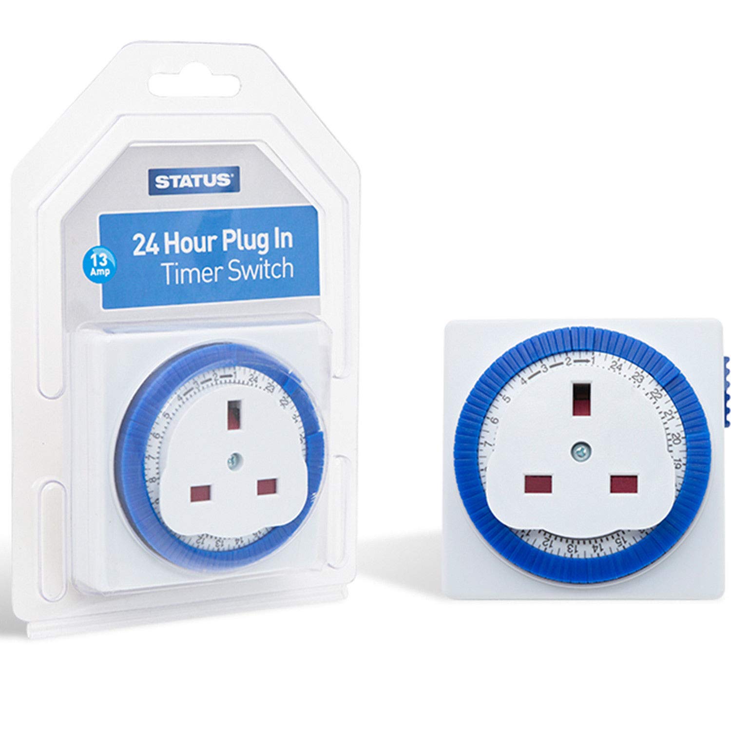 Status 24 Hour Segment Square Timer Switch - White : Amazon.co.uk: DIY ...