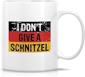 Amazon.com: Retreez Funny German Mug - I Don't Give A Schnitzel - 11 Oz ...