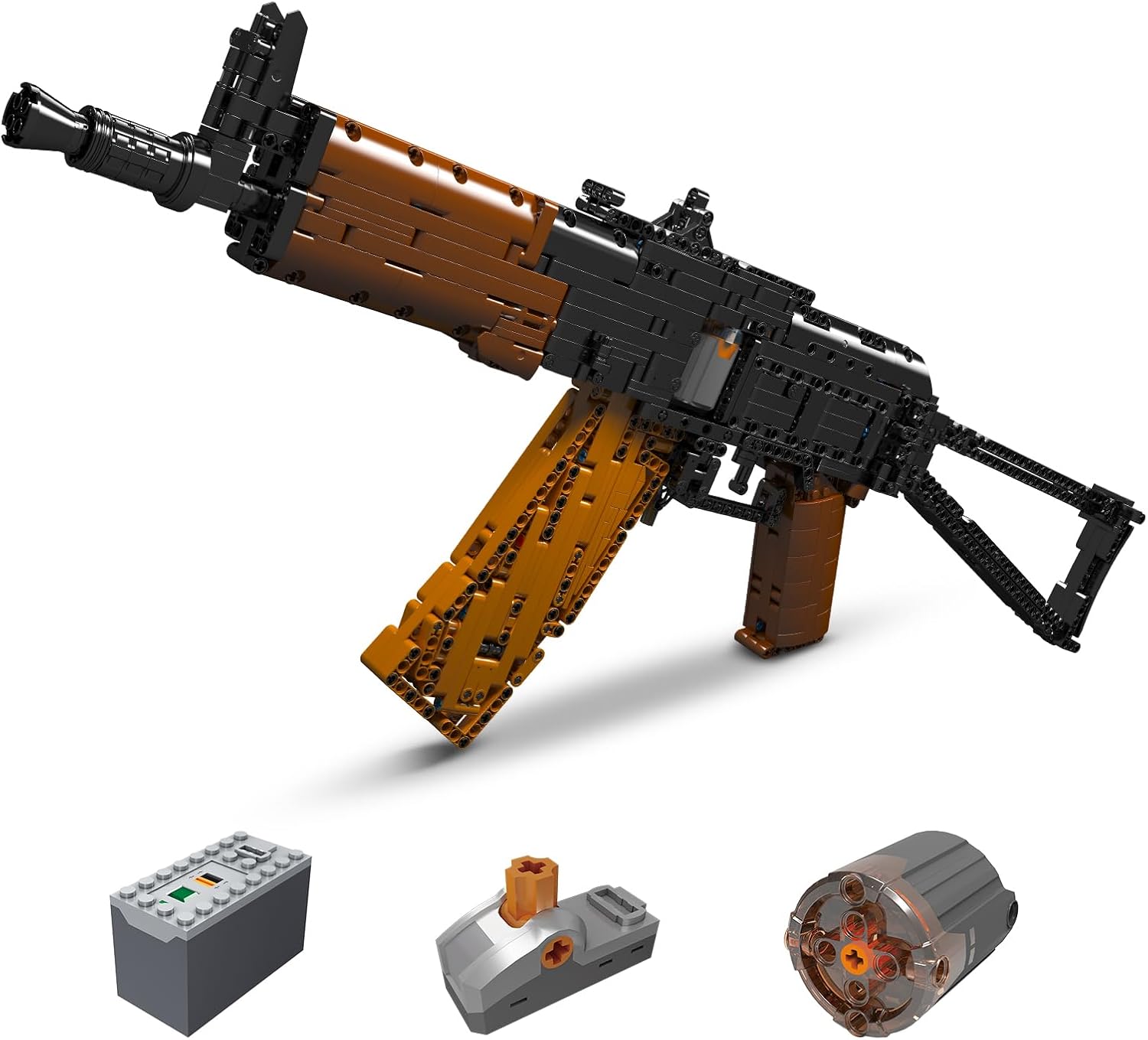 11 AKS-74U Building Bricks Gun Collection Toy 1418+ PCS Model Gun ...