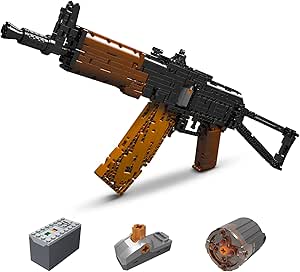 Amazon.com: 1:1 AKS-74U Building Bricks Gun Collection Toy – 1418+ PCS ...