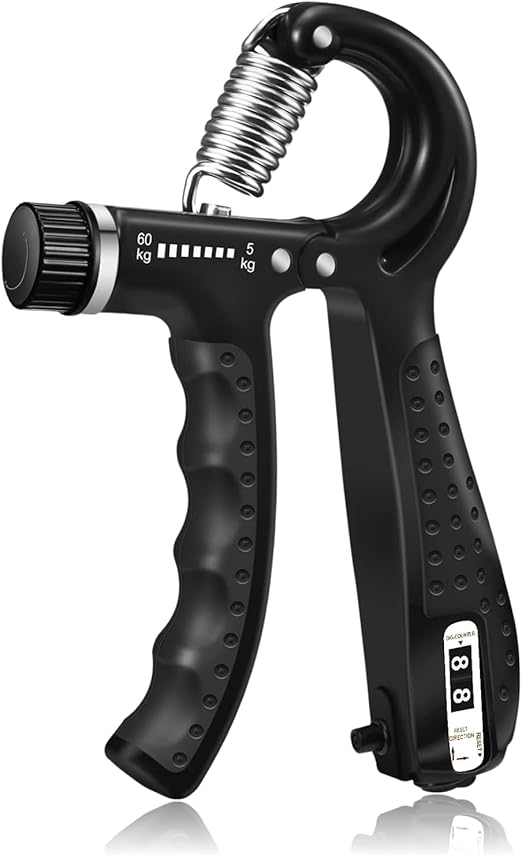Amazon.com : Adjustable Grip Strength Trainer & Tester - Forearm ...