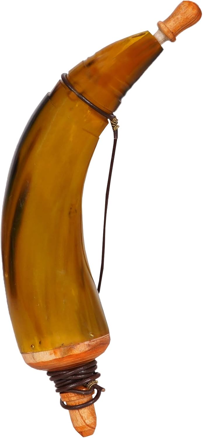 Amazon.com: Traditional Natural Horn's Reproduction Powder Horn - Civil ...