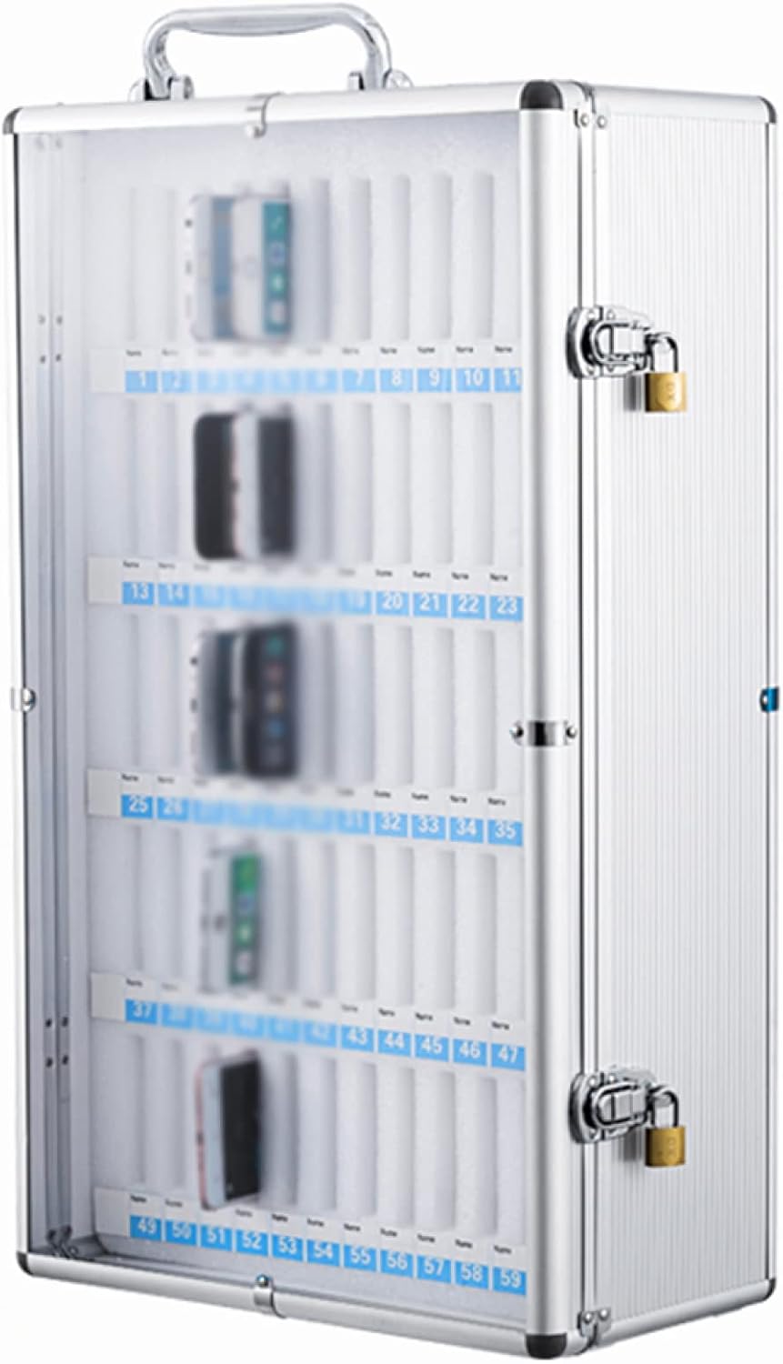 Amazon.com: JOMRTS Mobile Phone Storage Box with Handle and Security ...