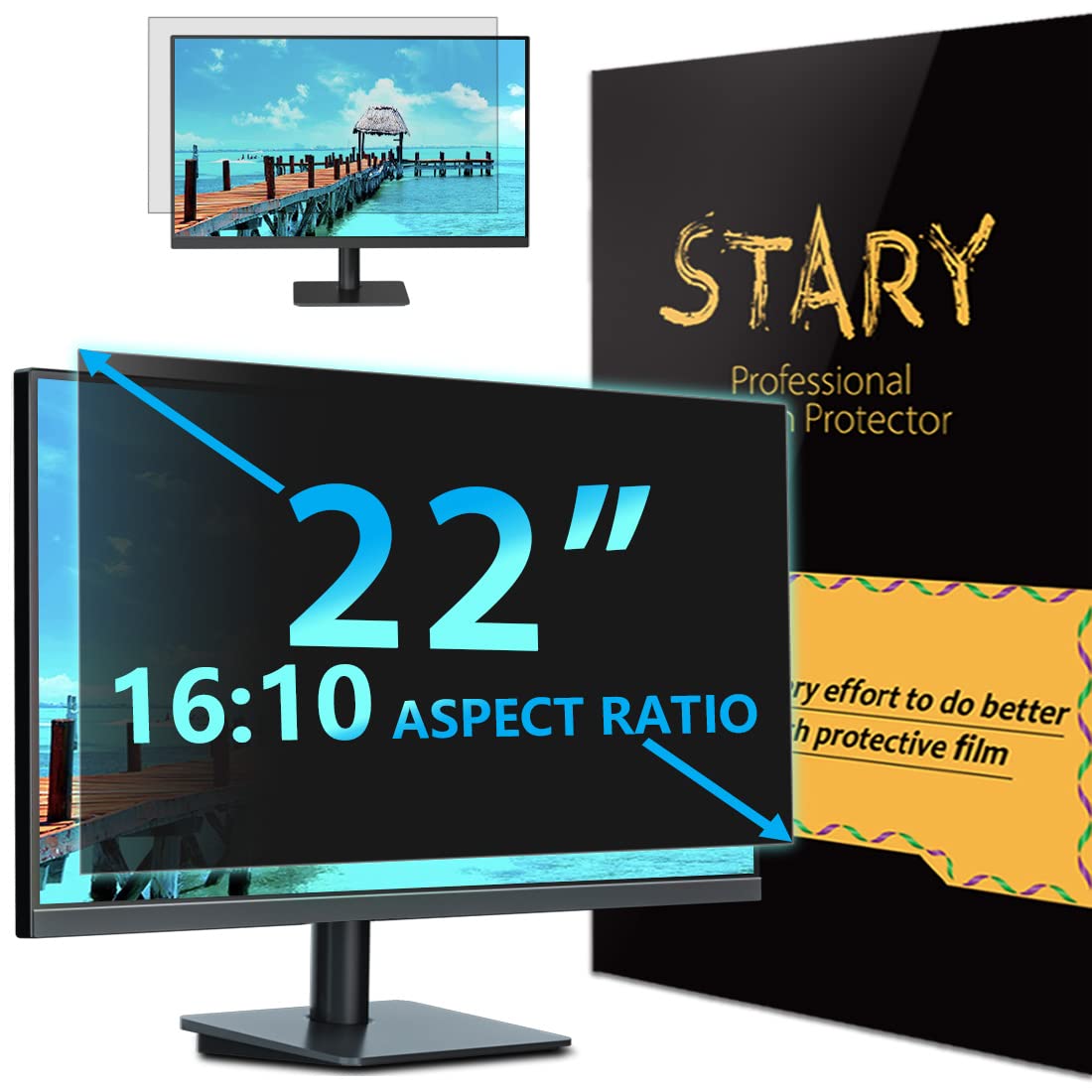 Amazon.com: 22 Inch Computer Privacy Screen for 16:10 Widescreen ...