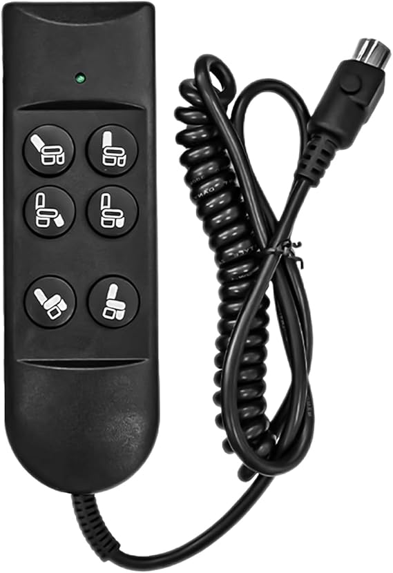 EMIHO 6 Button Lift Chair Remote Control with 5 Pin Plug Extension ...