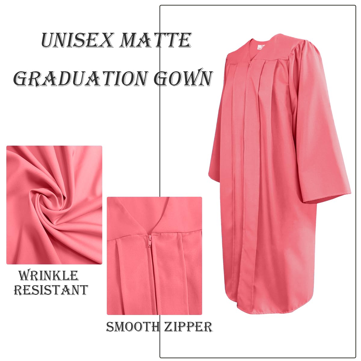 Snapklik.com : Matte Choir Robes For Church Adults Graduation Gown ...