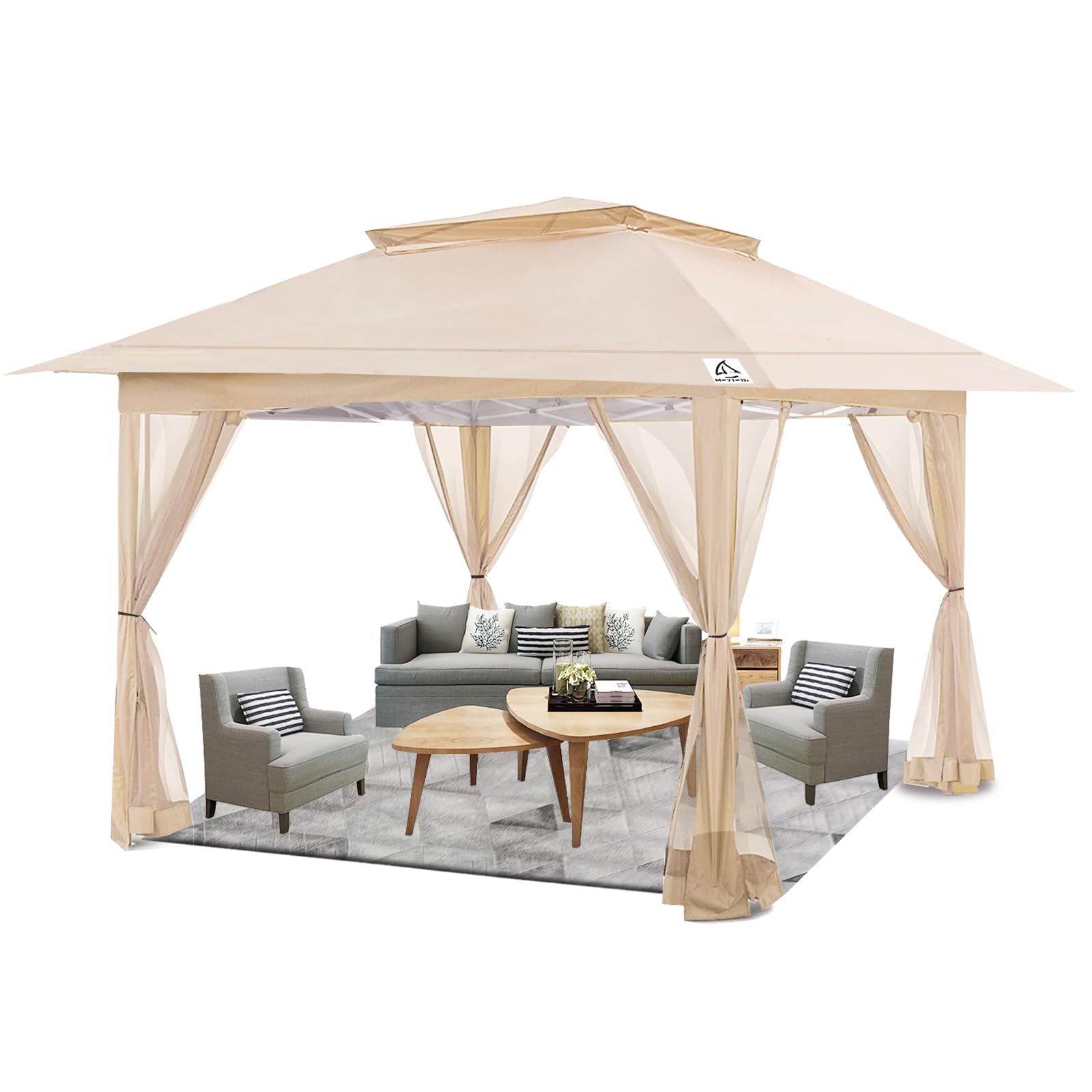 Amazon.com : HEYTENT Gazebo 12'x12' Outdoor Gazebo, Pop Up Patio Gazebo ...