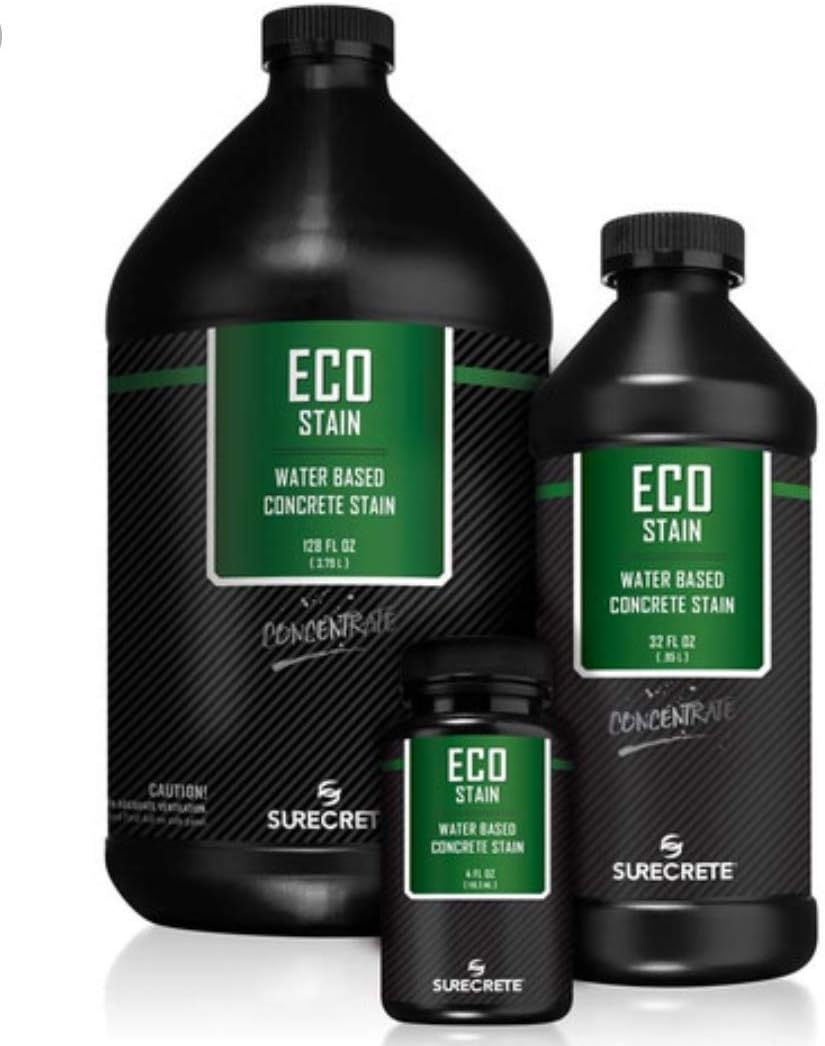 Surecrete EcoStain Water-Based Concrete Stain - 32 Ounce Concentrate ...