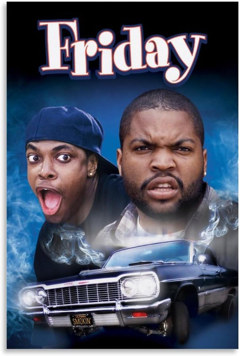 Amazon.com: JGNHJC Friday Movie Poster Canvas Art Poster Bedroom Decor ...