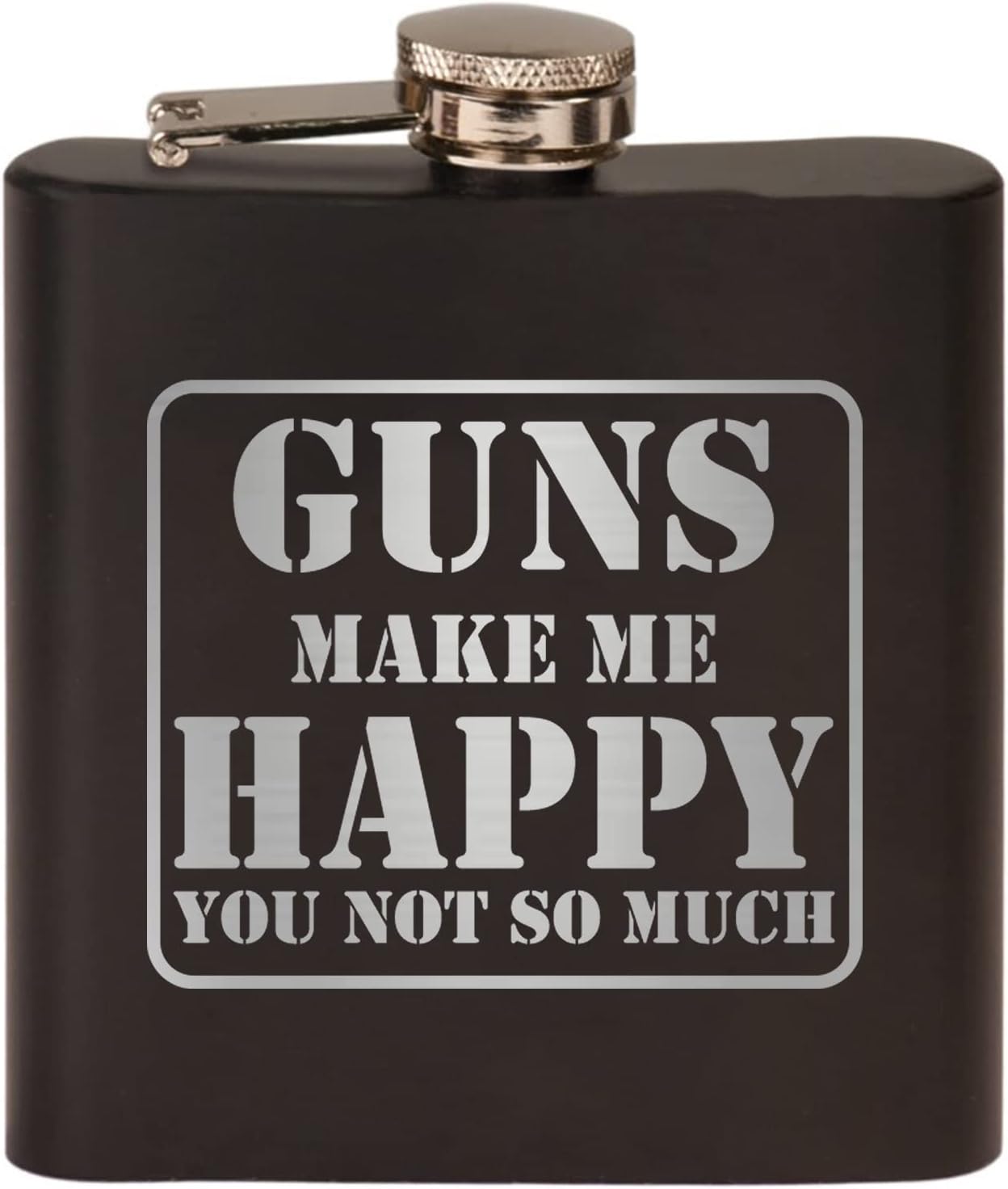 Amazon.com | Rogue River Tactical Funny Hunting Flask Stainless Steel ...
