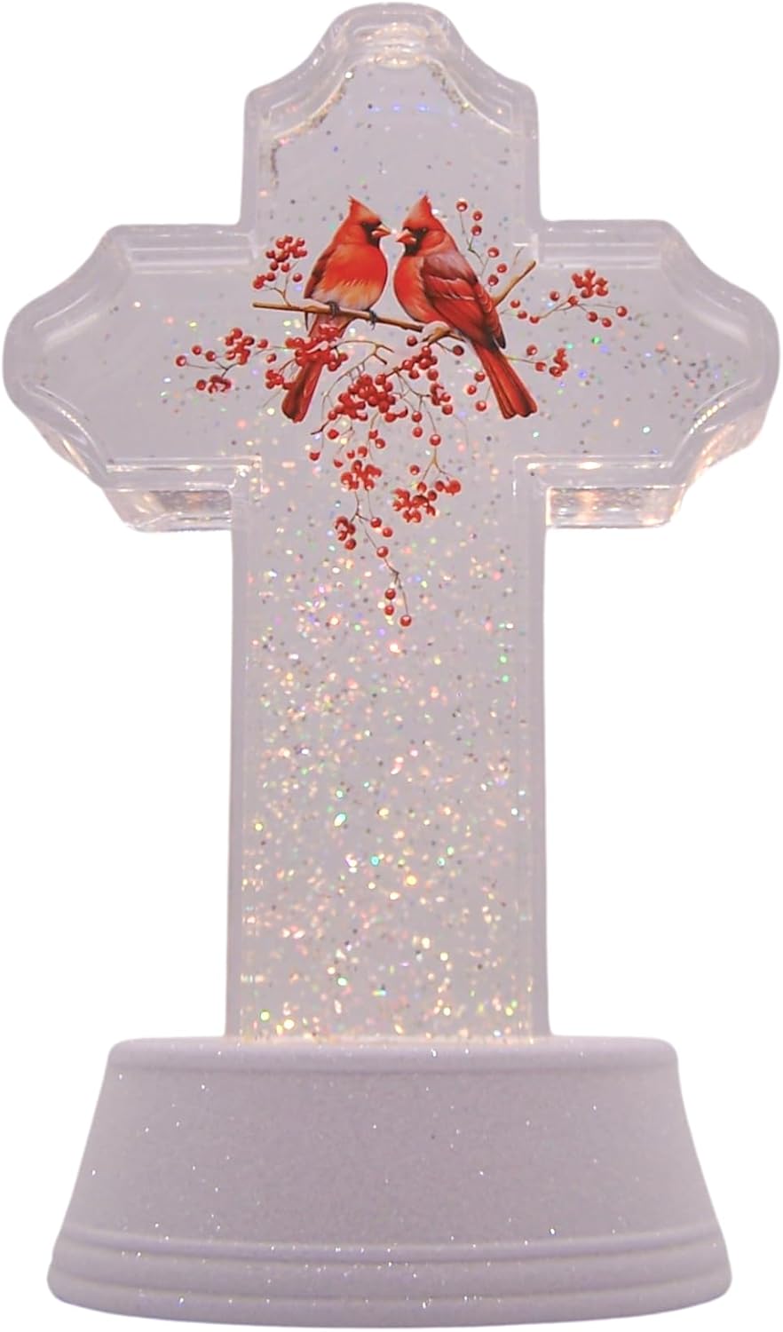 Amazon.com : Lighted Cardinal Cross, Freestanding Religious Decor, 11 ...