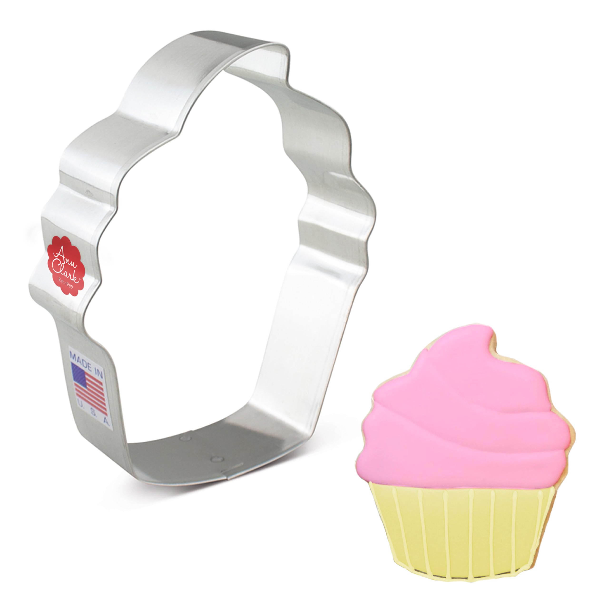 Amazon.com: Cupcake Cookie Cutter 4" Made in USA by Ann Clark: Home ...