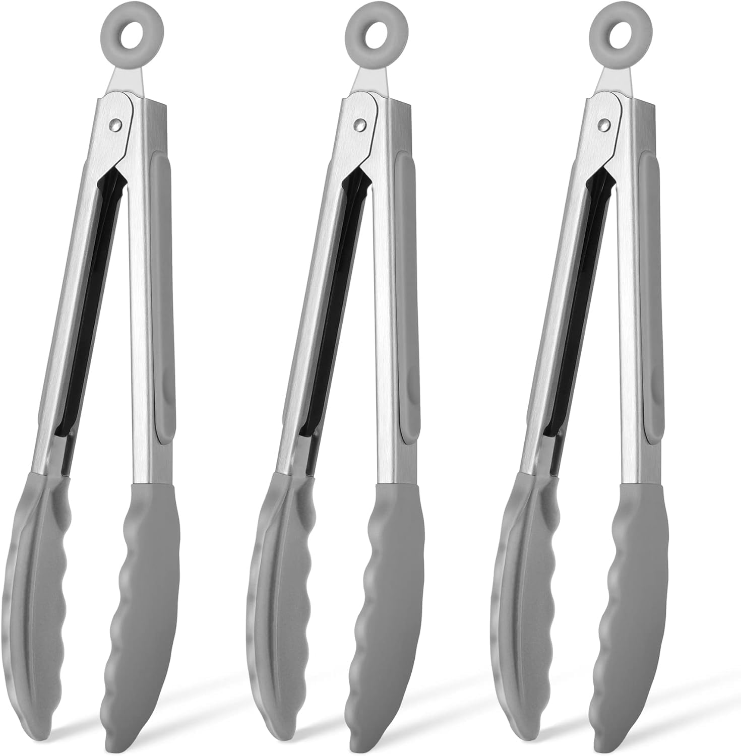 Amazon.com: Hotec Mini Silicone Kitchen Tongs for Cooking - 7-Inch ...