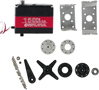 Amazon | DIYmall 150KG RDS51150 高トルク メタルギア ロボット デジタルサーボ 270度 12V 防水 ダブル ...