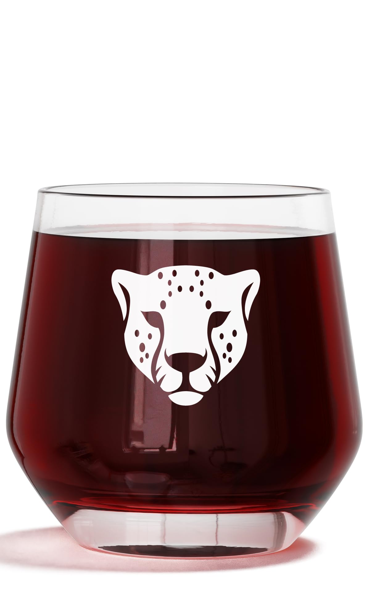 Unique Stemless Wine Glass - Cheetah | Identifiable Animal-Themed ...