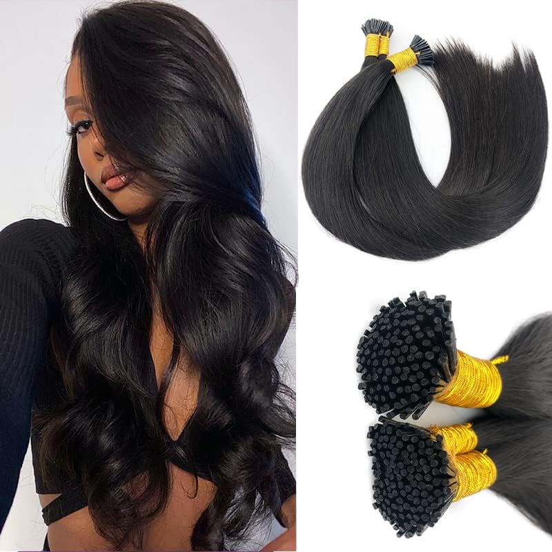Amazon.com : 20 Inches I Tip Remy Human Hair Extensions 50 Strands/Pack ...