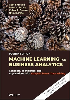 Amazon.com: Machine Learning for Business Analytics: Concepts, Techniques, and Applications with ...