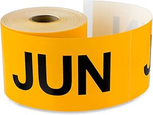 Amazon.com : Months of The Year Labels, 3x6 June Monthly Stickers ...