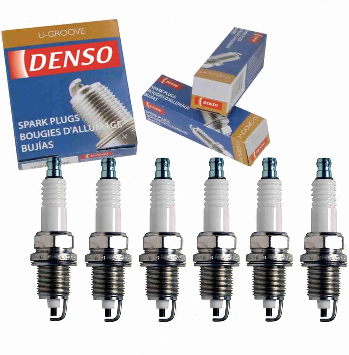 Amazon.com: 6 pc DENSO Standard U-Groove Spark Plugs compatible with ...