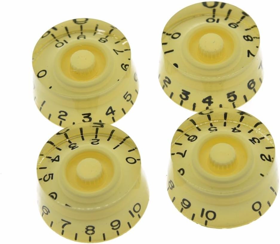 Amazon.com: Dopro 4pcs Vintage Cream Guitar Speed Dial Knobs Control ...