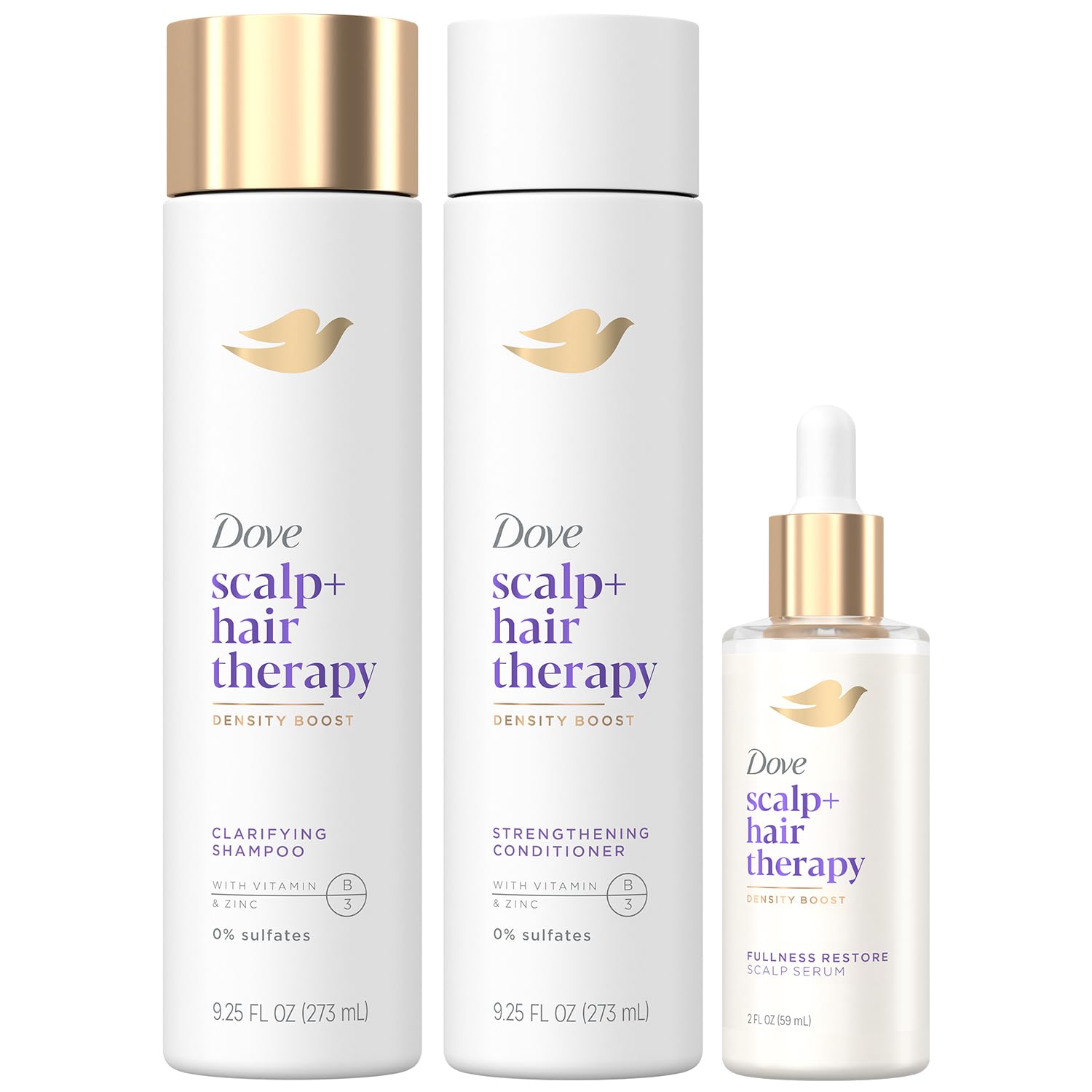 Amazon.com : Dove Scalp + Hair Therapy Set – Clarifying Shampoo ...