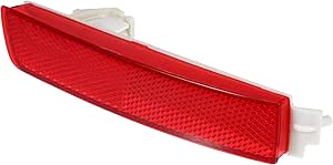 Amazon.com: X AUTOHAUX Exterior Rear Bumper Side Marker Reflector Red ...