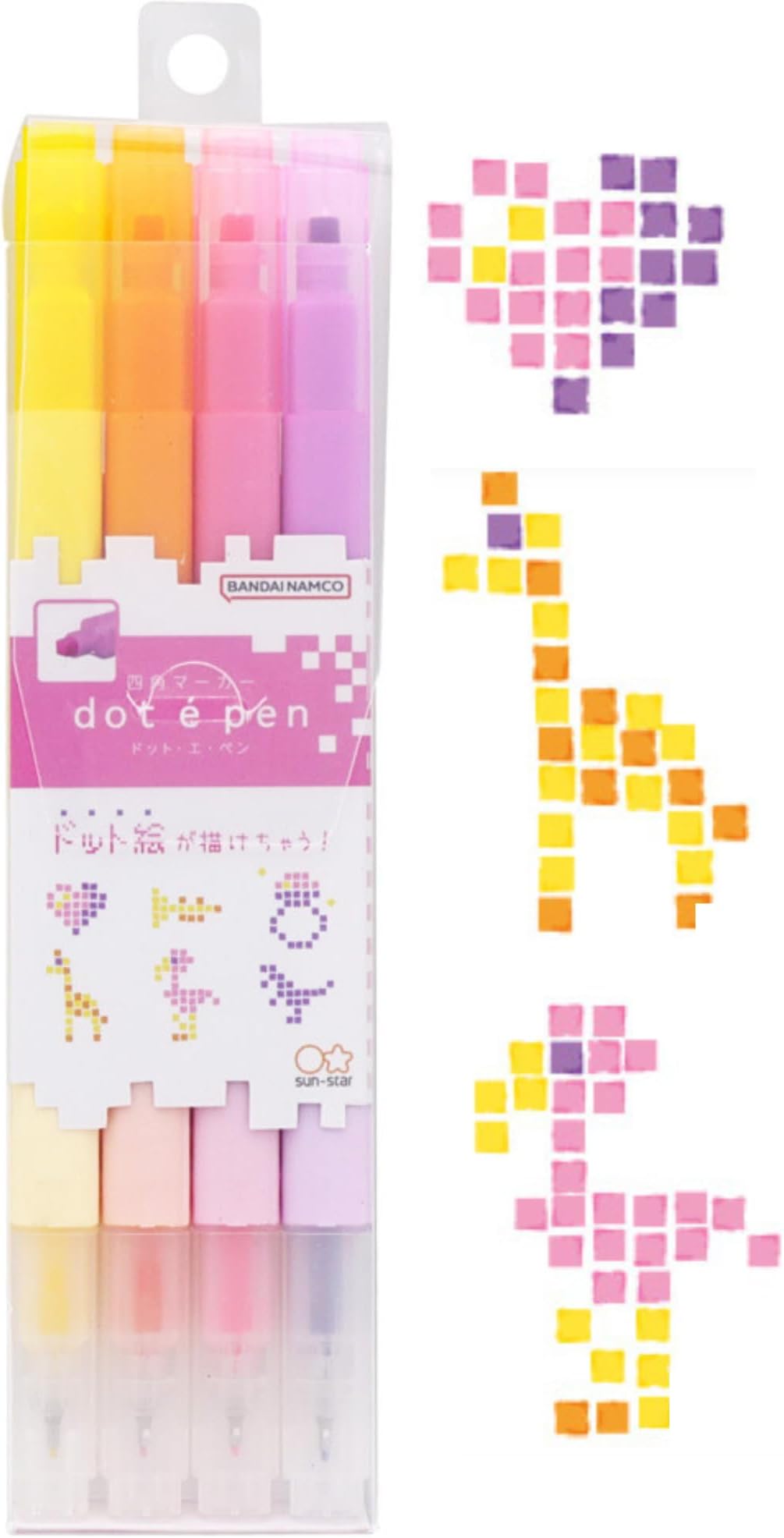 Amazon.com : SUN-STAR DotEPen Double Sided Water- Based marker Pen ...
