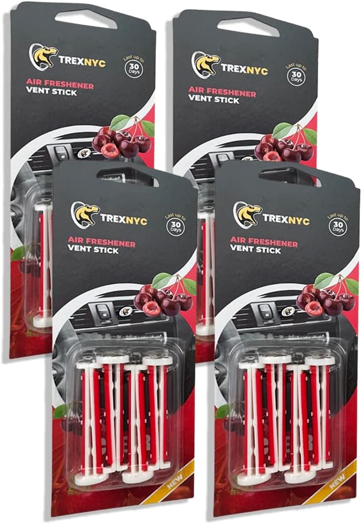 Amazon.com: TrexNYC Car Air Fresheners Vent Sticks, Essential Car Odor ...