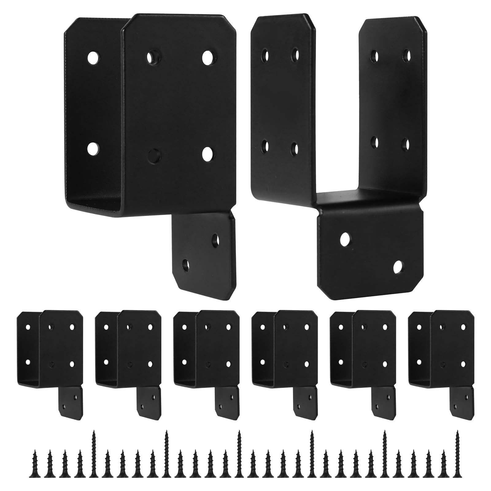 Amazon.com: Rasugarlary 8pcs Black Caps Tie Bracket for 2x4 Post, Black ...