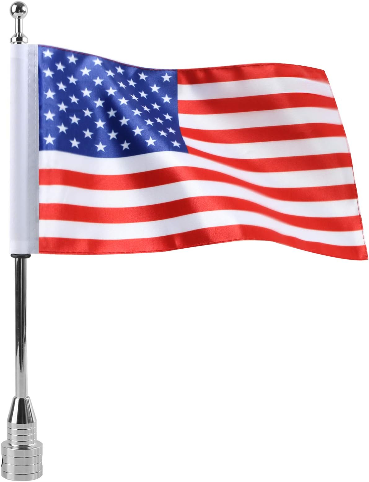 Amazon.com: Motorcycle Flagpole Mount and American Flag - 6" x 9 ...