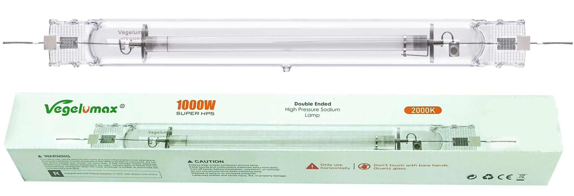 Vegelumax 1000Watt Double Ended High Pressure Sodium Super DE HPS Grow ...