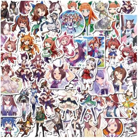 Amazon.com: 50Pcs Anime Stationery Stickers Pretty Derby Uma Musume ...