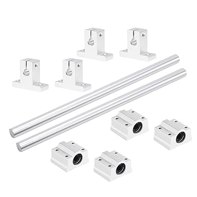 2PCS 8mm X 150mm Linear Motion Rod Shaft Guide with 4 PCS SCS8UU Ball ...
