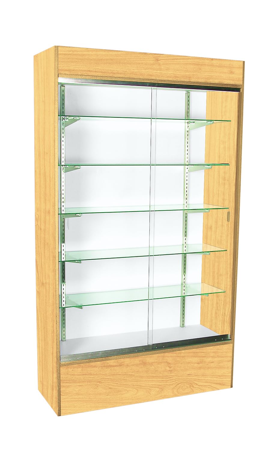 Amazon.com: SSWBasics 48" Wide Maple Wall Unit Display Case Ready to ...