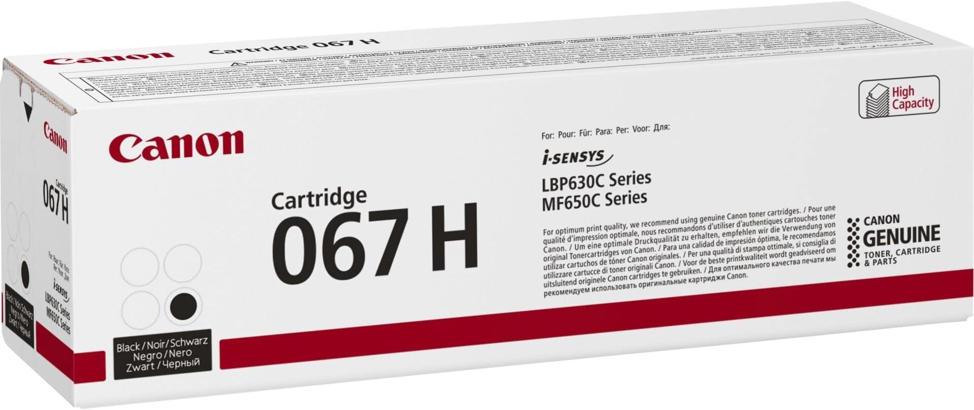 ASEKER 067H 067 H Toner Cartouche 4 Couleurs Compatible pour Canon i-SENSYS LBP631 LBP631Cw ...