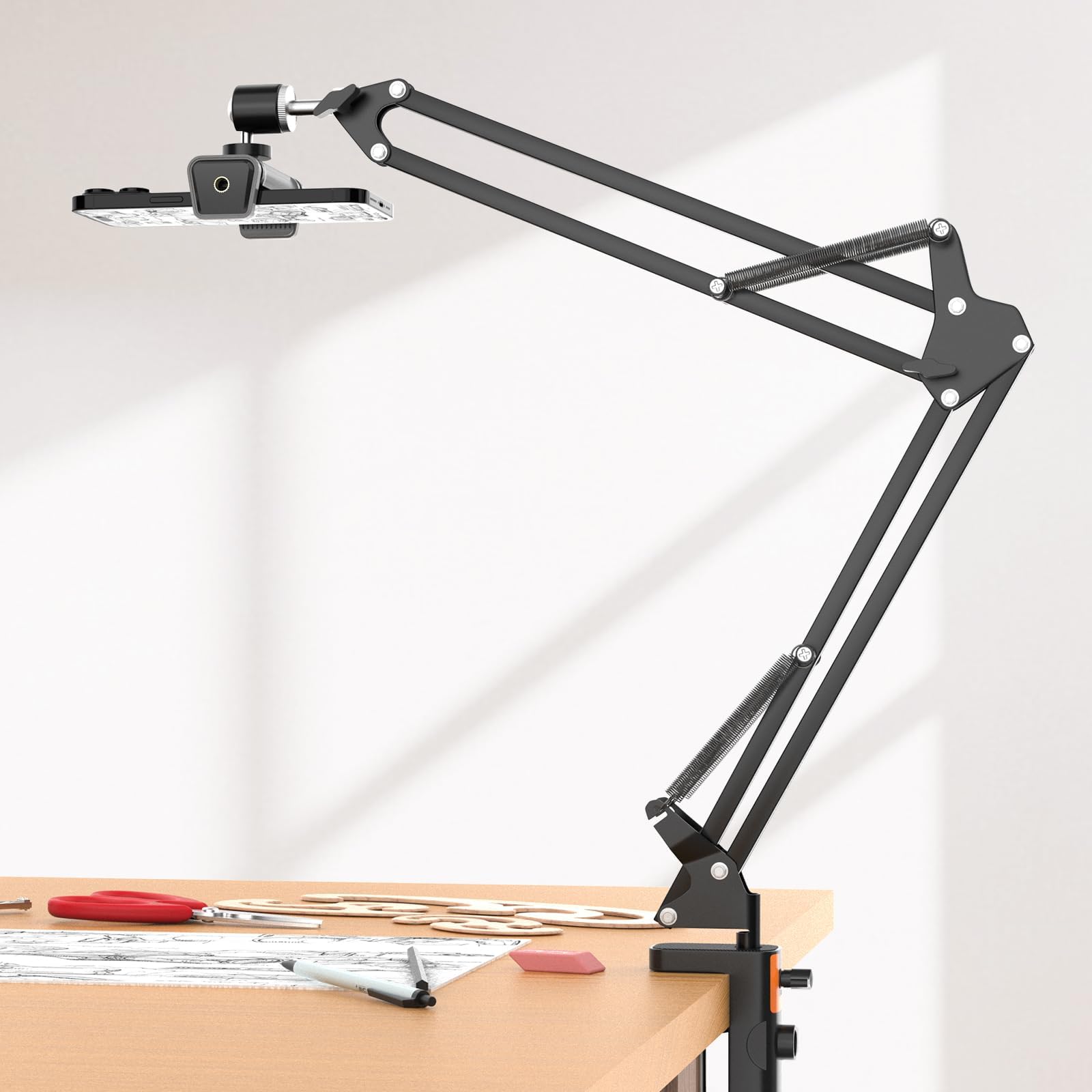 Amazon.com: UBeesize Overhead Phone Mount Flexible Webcam Arm with ...