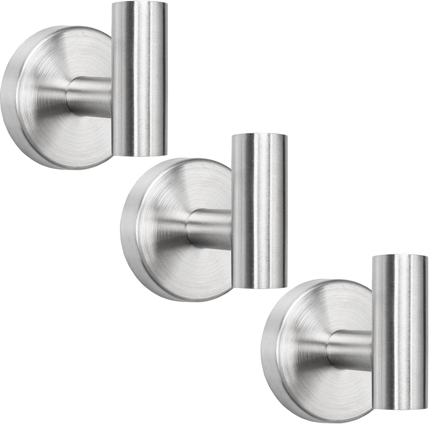 TocTen Towel Hook for Bathroom, 3 Pack Wall Mounted Robe Hook, SUS 304 ...