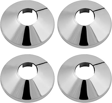 4Pcs Silver Chrome Radiator Pipe Covers,Silver Strong Radiator Pipe ...