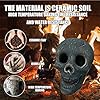 Terrifying Human Skull Fire Pit, Fireproof Imitated Human Skull Ceramic ...