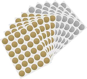 Scratch Off Stickers 10 Sheet 300 Pcs Round Scratch Cards Labels Self ...