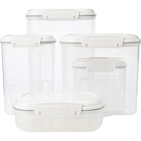 Sistema Bake IT Baking Set Pantry Storage Set | 5 Food Storage ...