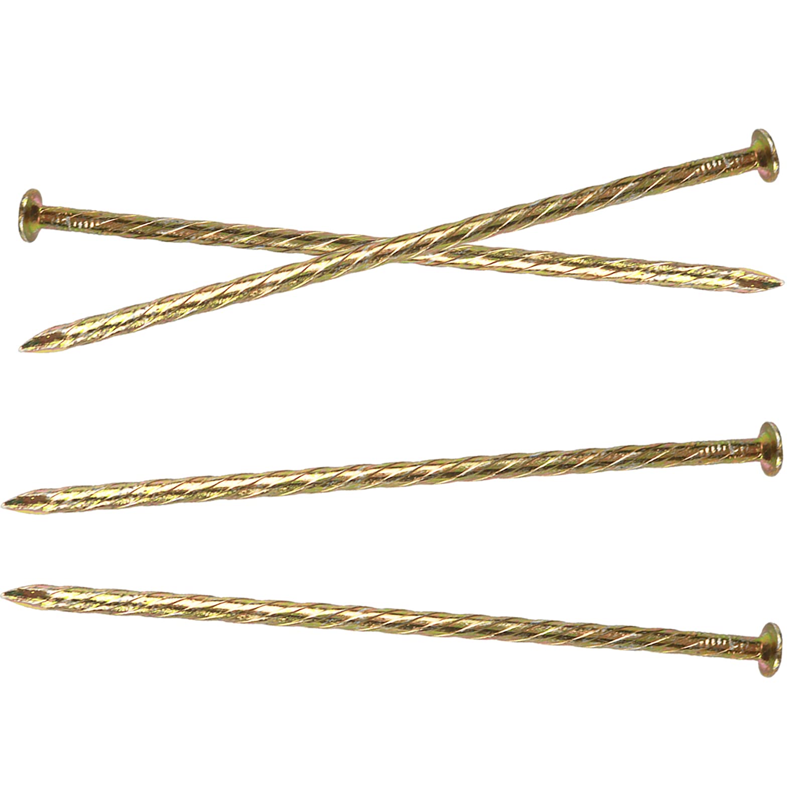 Snapklik.com : 15 Pcs Artificial Stakes Nails, 6" Spiral Non-Rust ...