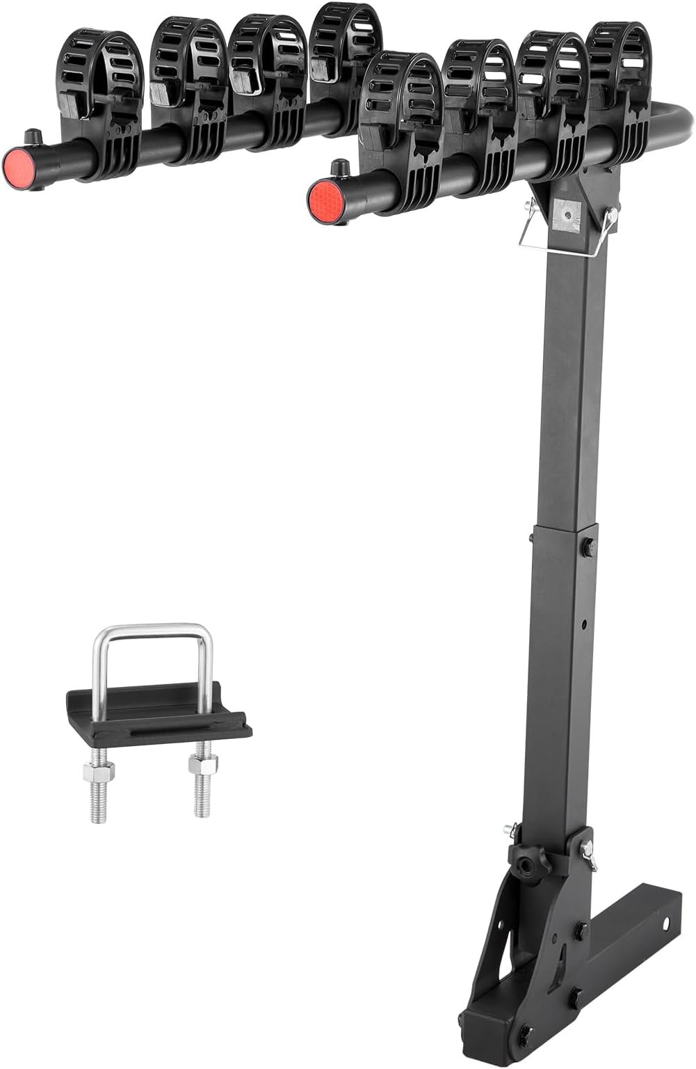 VEVOR Hitch Mount Bike Rack, 4-Bike Carrier Rack, 150 LBS Capacity Bike ...