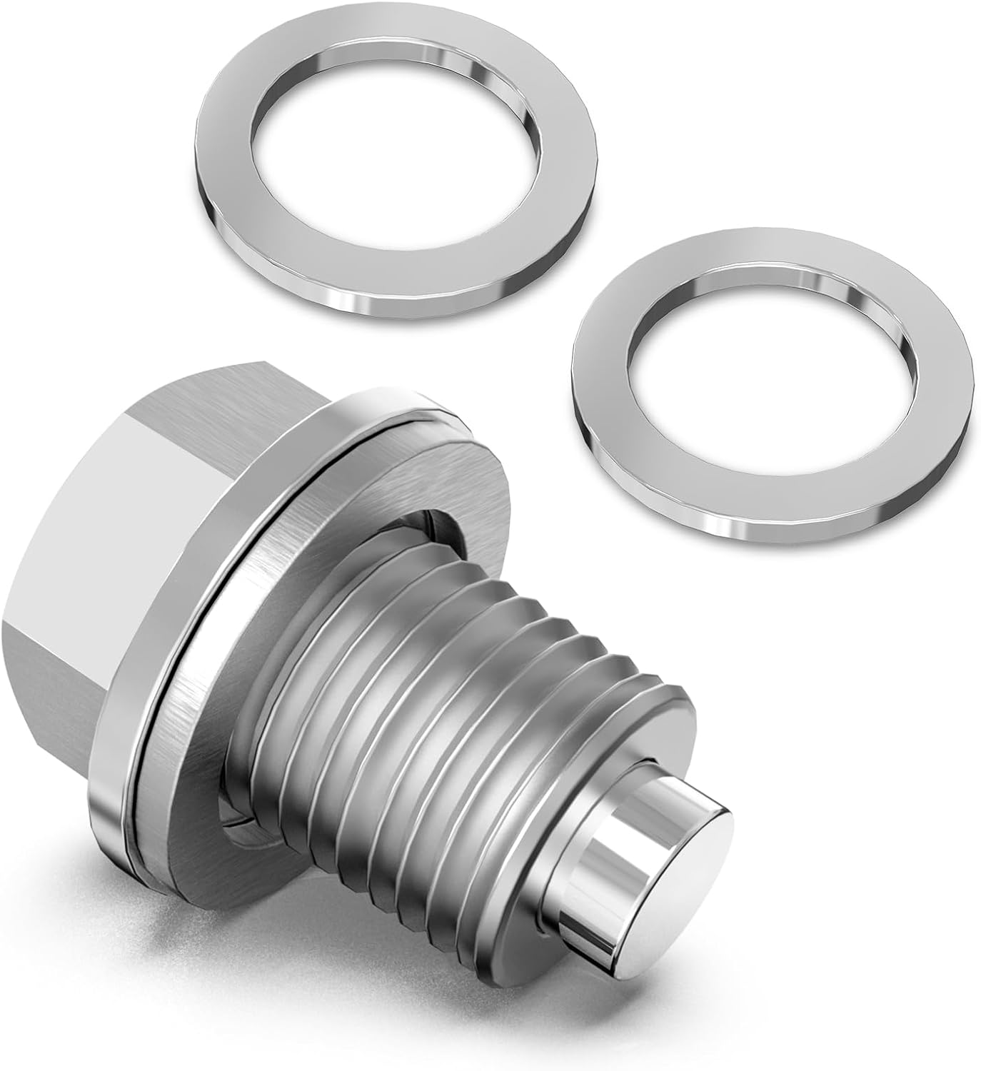 Amazon.com: Magnetic Oil Drain Plug M14 x1.5, Stainless Steel Engine ...