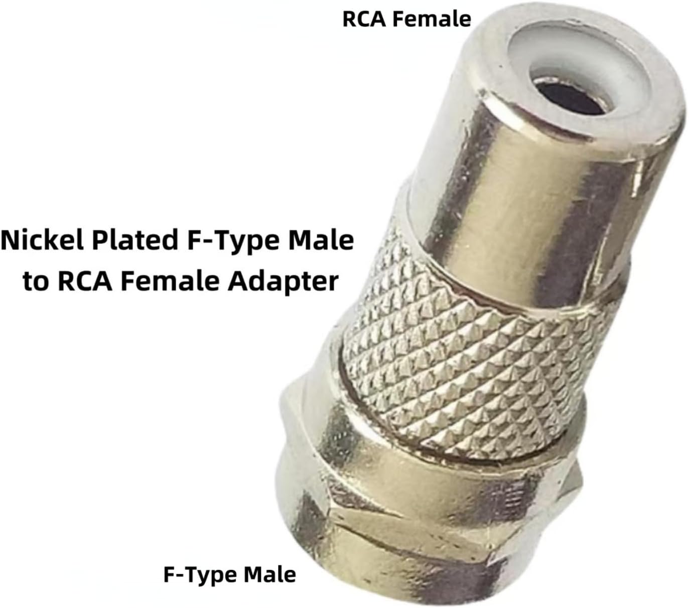 2-Pack RCA to Coaxial Adapter, F-Type Male to RCA Thailand | Ubuy