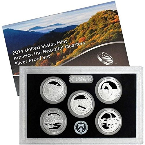 2014 S Silver America the Beautiful National Parks Quarters Proof Set ...