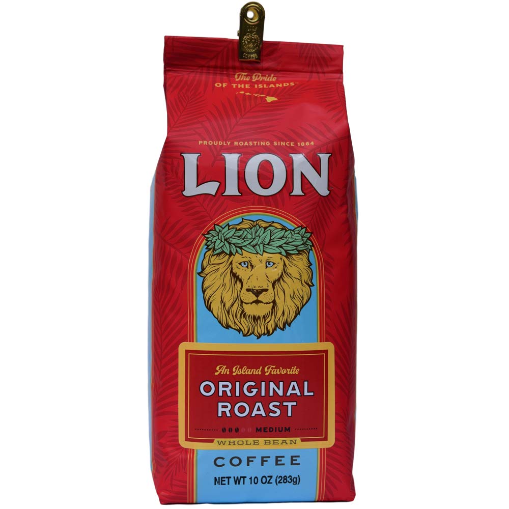 Amazon.com : Lion Coffee Classic Original Whole Bean Coffee, Medium ...