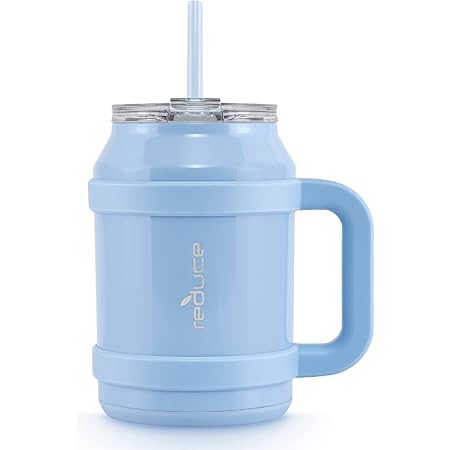 Amazon.com | Reduce 50 oz Mug Tumbler with Handle and Straw - Stainless ...
